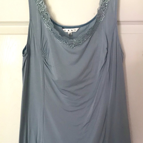 CAbi | Tops | Cabi Tank With Lace Trim | Poshmark
